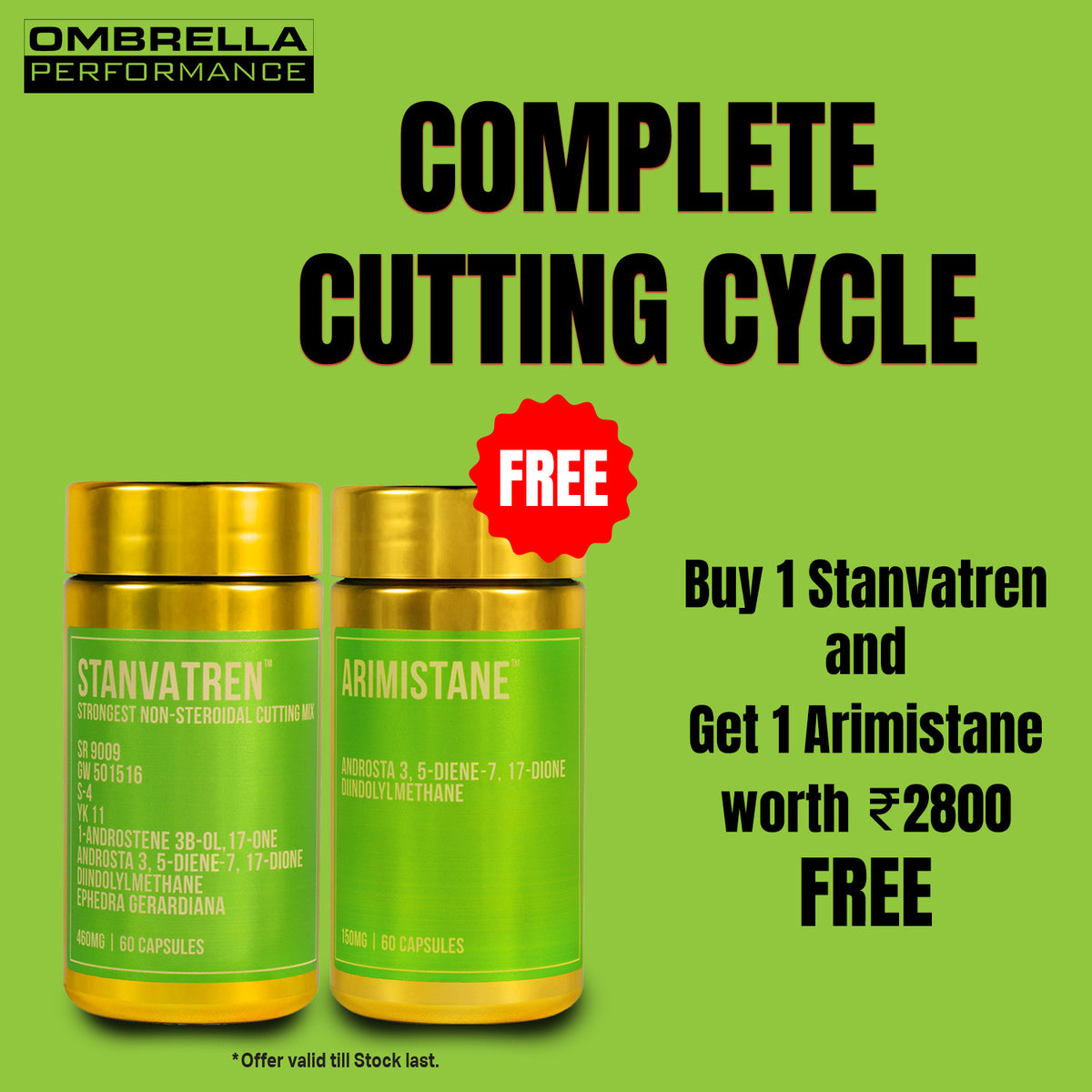 Get Arimistane free with a Bottle STANVATREN the Complete Cutting mix ...